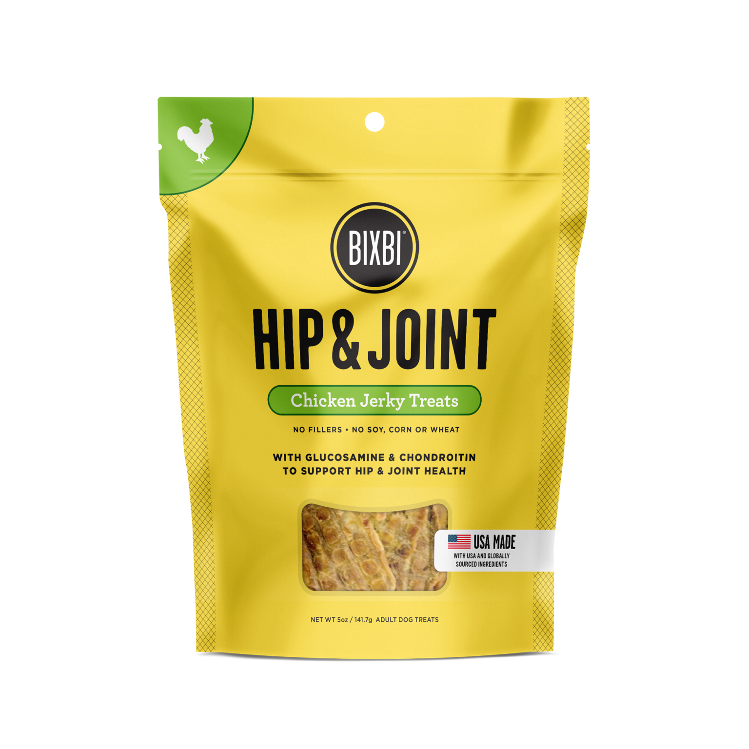 BIXBI® Hip & Joint Jerky Treats for Dogs - Chicken Recipe • BIXBI
