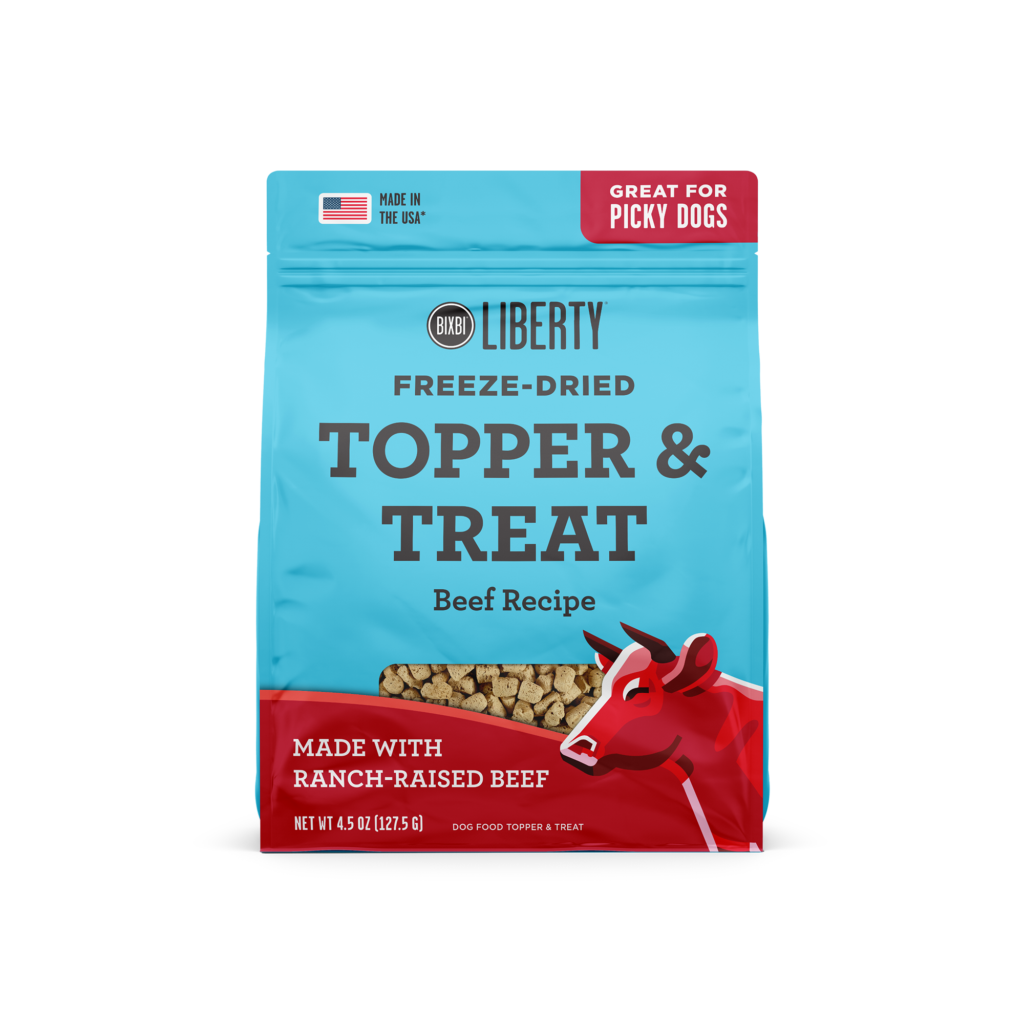 Liberty® Freeze-Dried Topper + Treat for Dogs - Beef Recipe • BIXBI